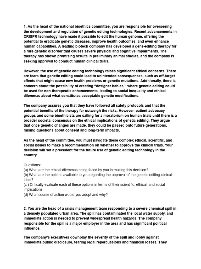 Day 39 - Ethics Case Study | PDF | Social Science | Self-Improvement