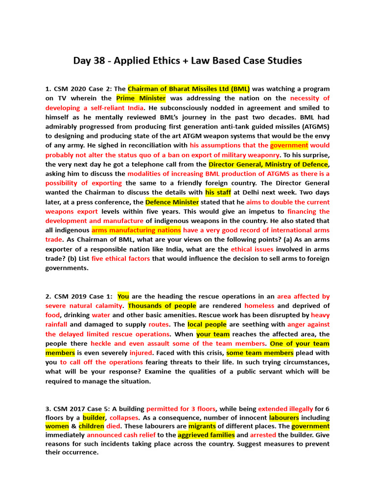 Day 38 - Ethics - Case Study | PDF | Sexual Harassment