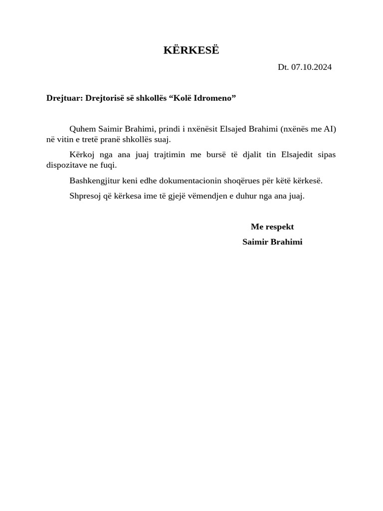 KËRKESË | PDF