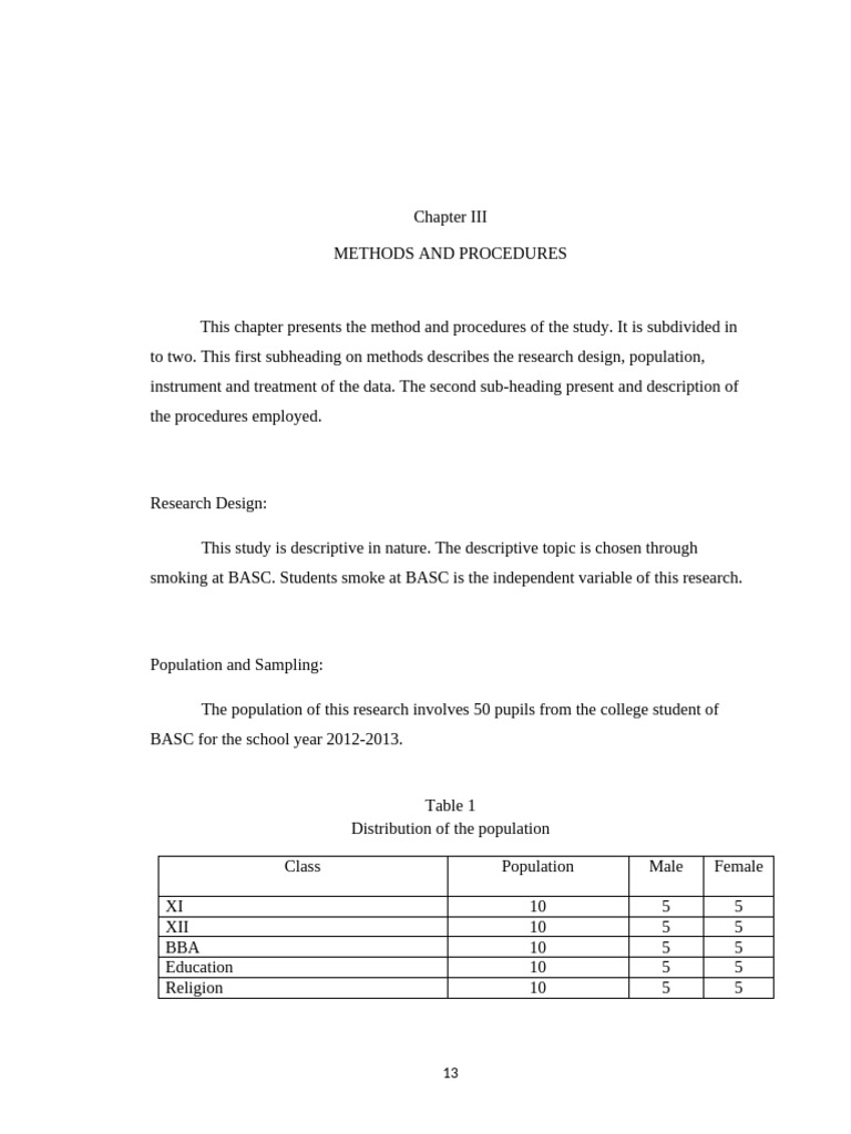 Chapter III | PDF | Scientific Method | Statistics