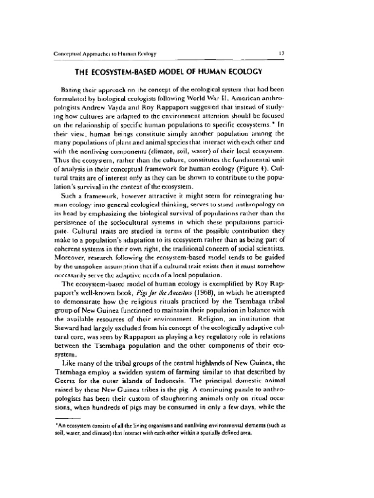 Ecosystem Based Model | PDF