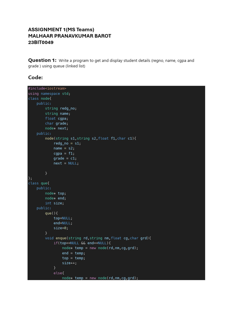 DSA DA - 1 - Merged - Compressed | PDF | Namespace | Software Engineering