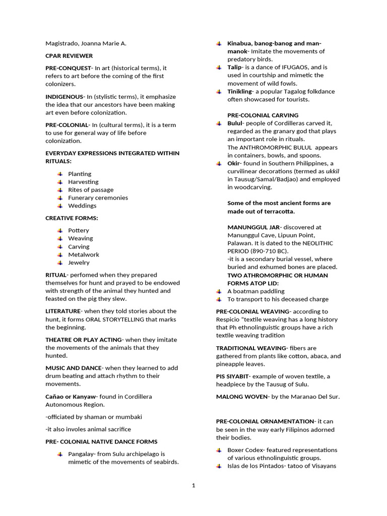 Cpar Reviewer | PDF | Mosque | Baroque