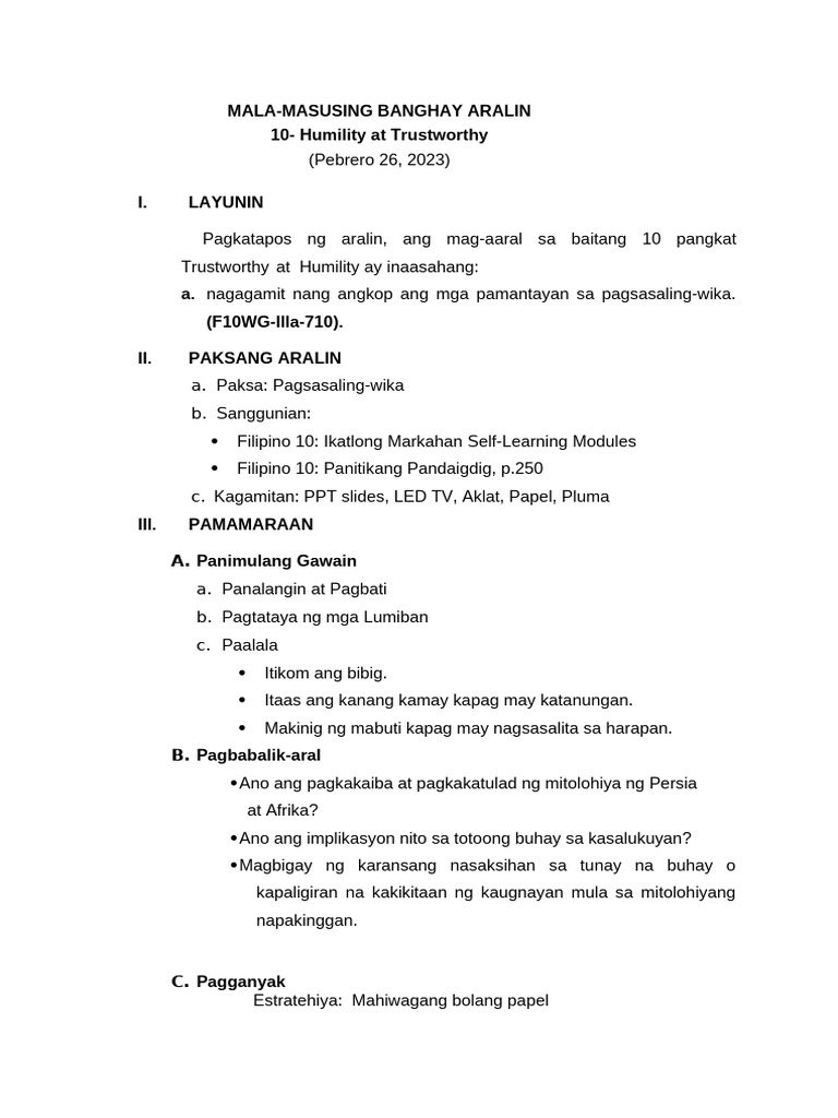 Pagsasaling-Wika Revised | PDF