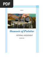 Potato Osmosis Lab Report | PDF | Osmosis | Experiment