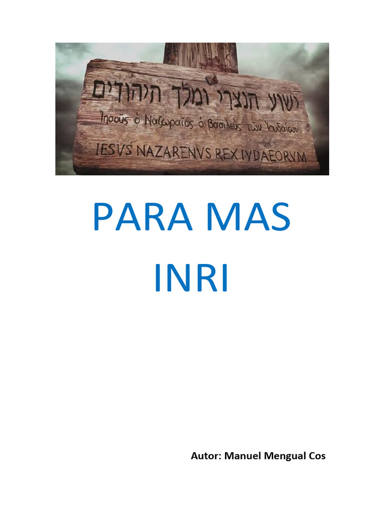 Para Mas Inri Completa | PDF | Natividad De Jesus | Jesús