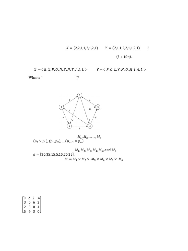 CSE303 ADA Assignment (Module3+4+5) | PDF | Dynamic Programming | Graph Theory