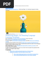 Activity 1 - Shadowing Activity | PDF | English Language | Cognition