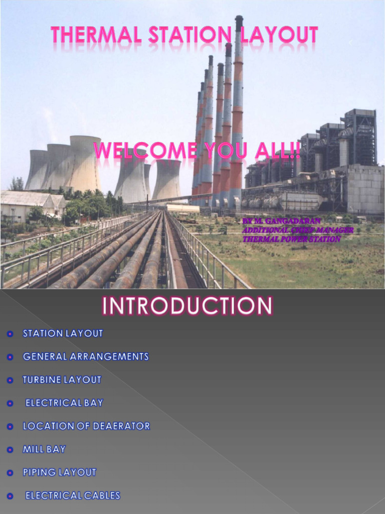 Power Station Layout Design Principles | PDF | Boiler | Power Station