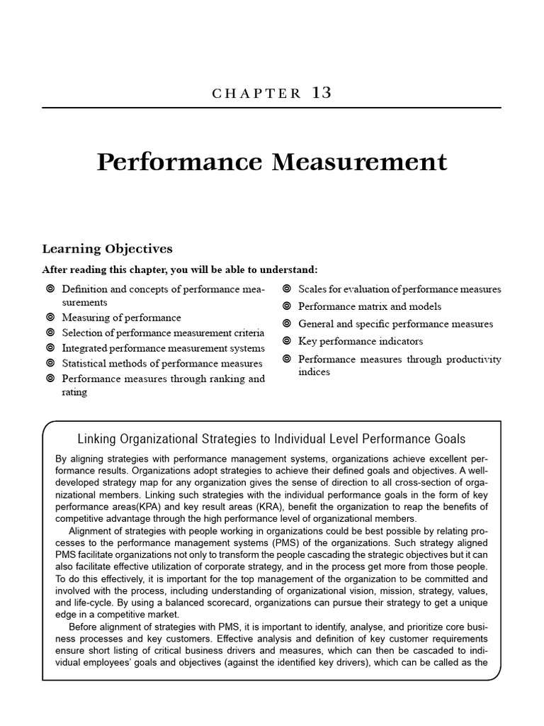 PMS CH 13 & 14 | PDF | Performance Indicator | Sampling (Statistics)