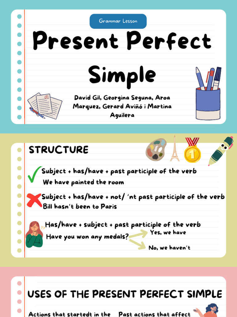 Present Perfect Simple | PDF