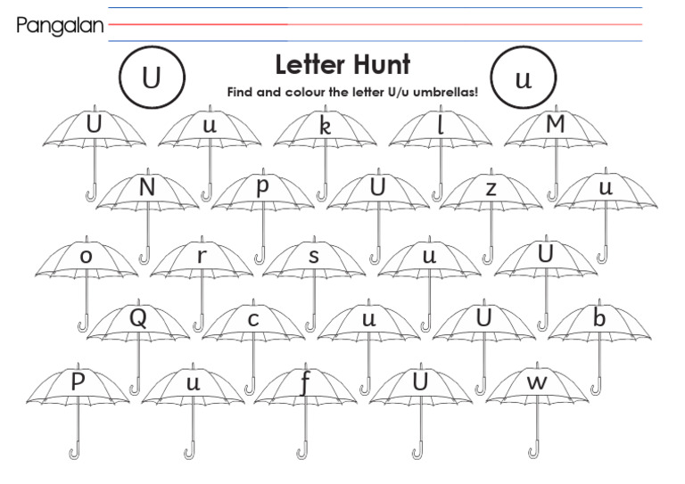 DAY 1 - Letter U Hunt | PDF