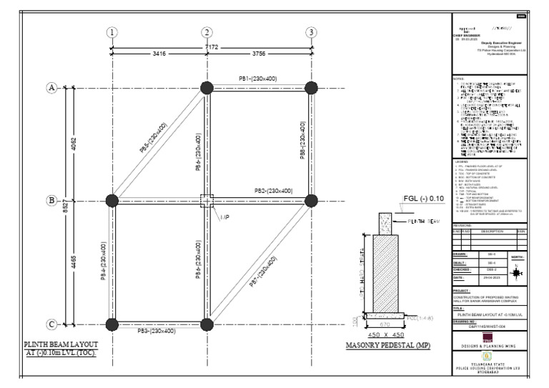 6.plinth Beam Layout | PDF