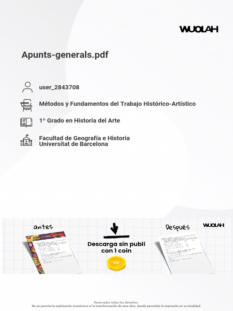 Wuolah Free Apunts Generals | PDF