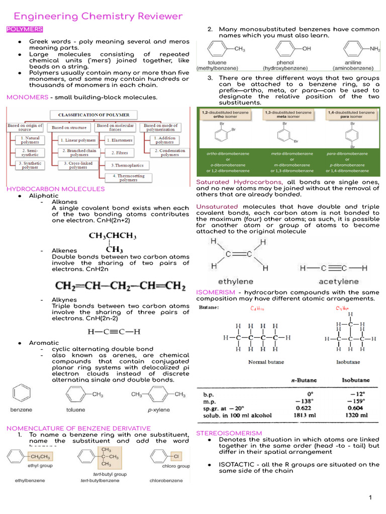 Polymers and Hydrocarbons Overview | PDF | Polymers | Thermoplastic