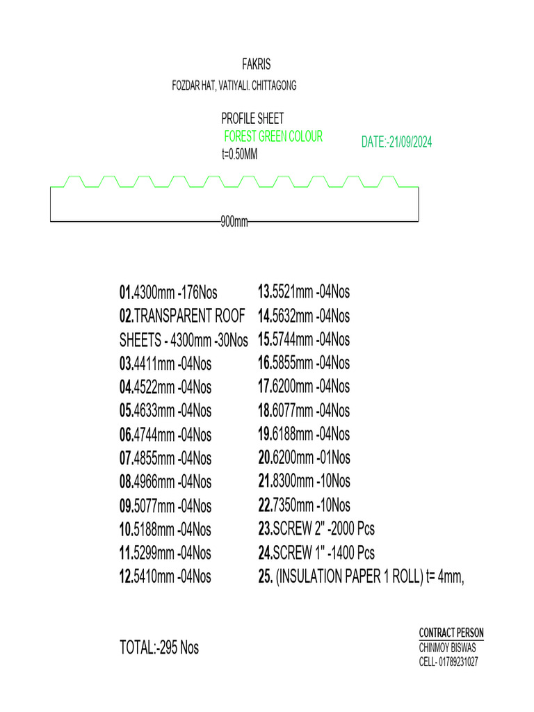 Forest Green Colour: Fakris | PDF