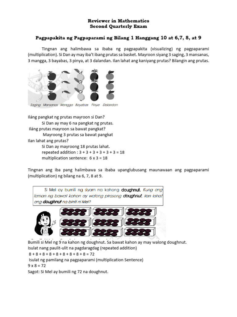 Q2 Reviewer in Mathematics | PDF