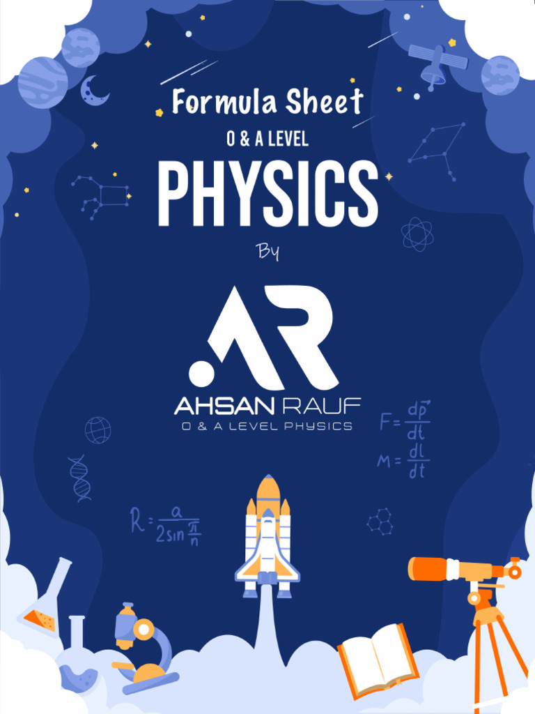 Comprehensive Physics Formula Sheet | PDF | Force | Physical Quantities