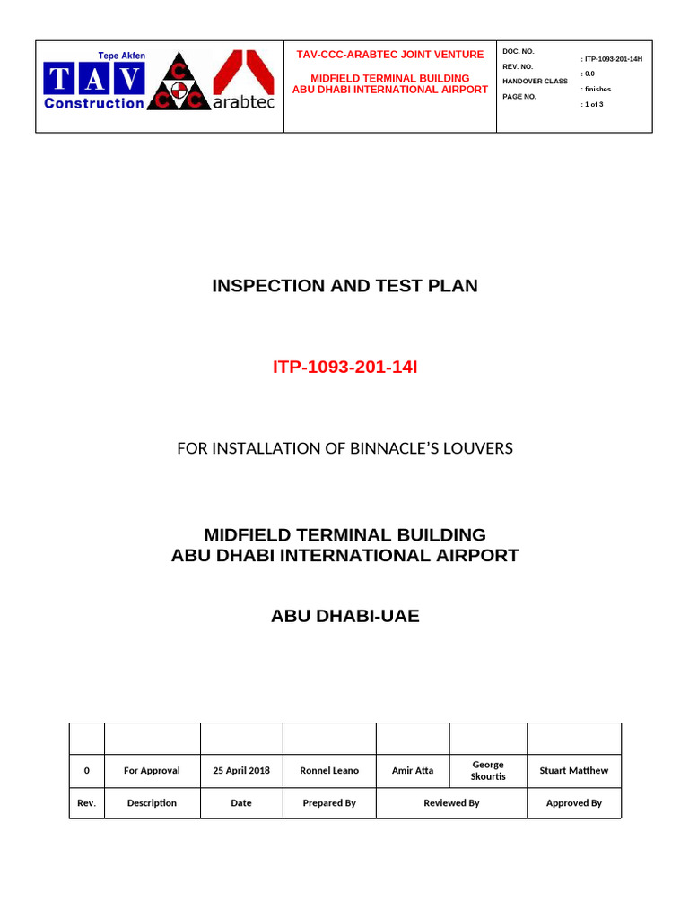 Itp - Installation of Binnacle Louvers | PDF