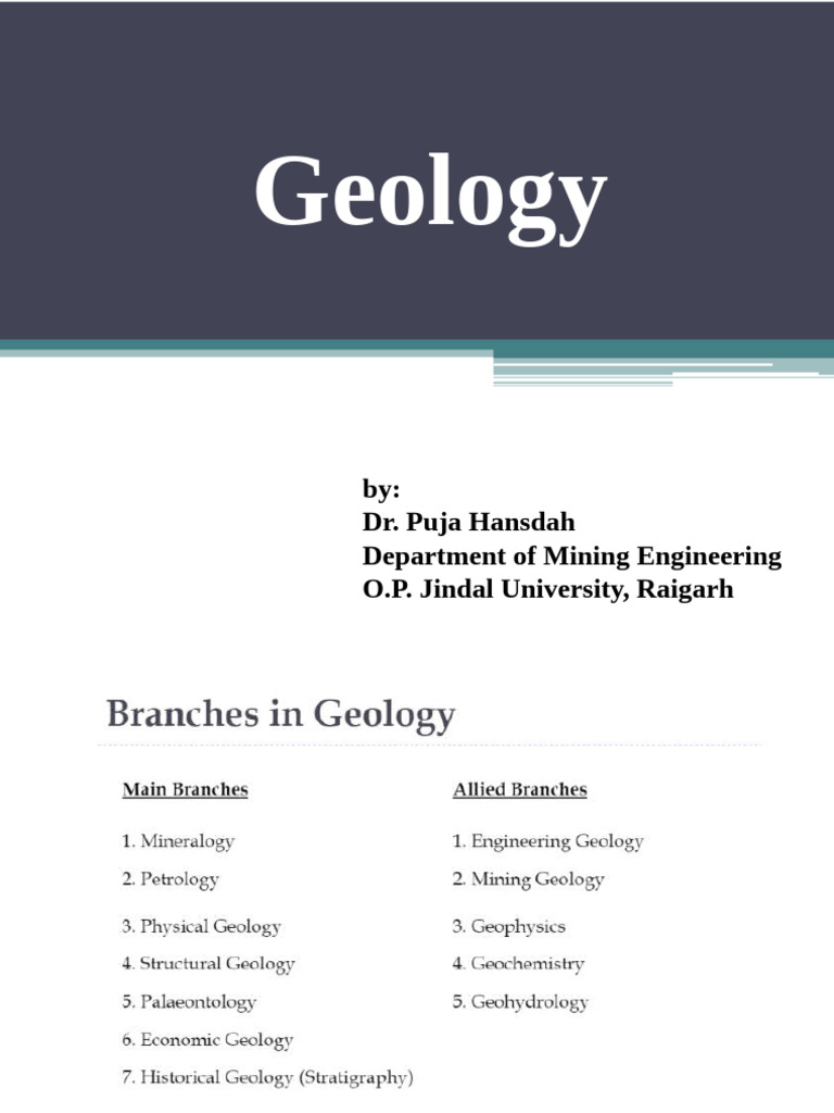 Geology Lecture 1 | PDF | Weathering | Solar System