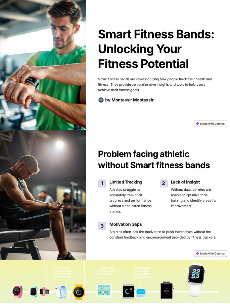Smart Fitness Bands Unlocking Your Fitness Potential | PDF | Physical ...