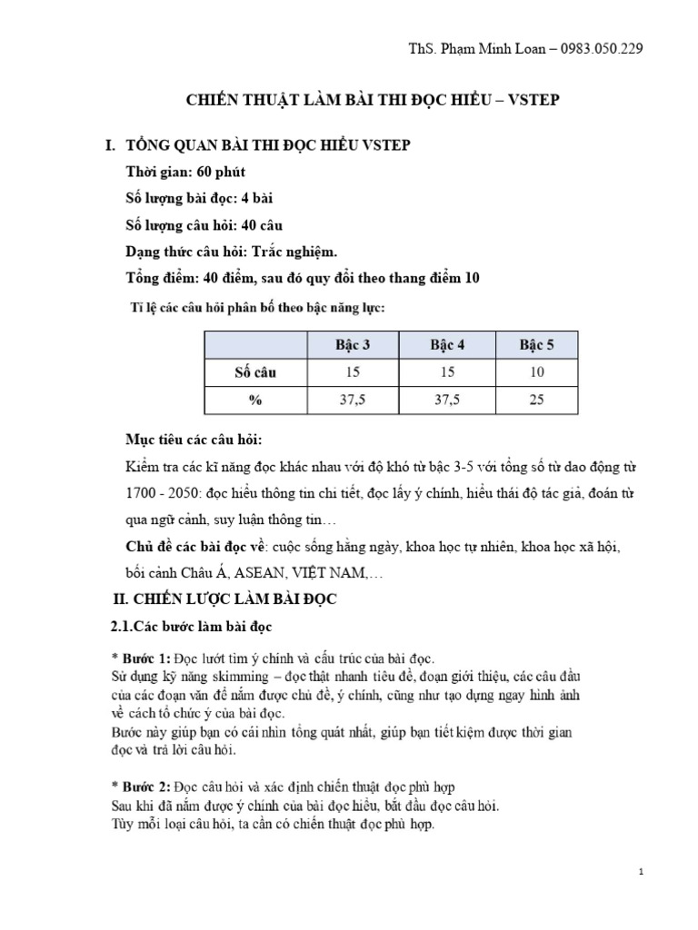 Lesson 1 - Reading Techniques. | PDF