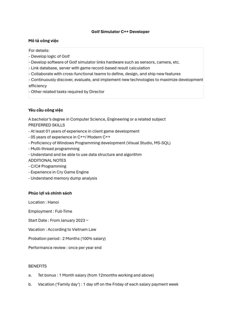 Golf Simulator C | PDF