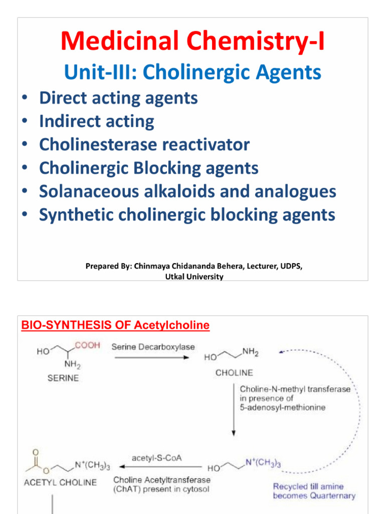 Unit-III Medichem 1 Ach | PDF