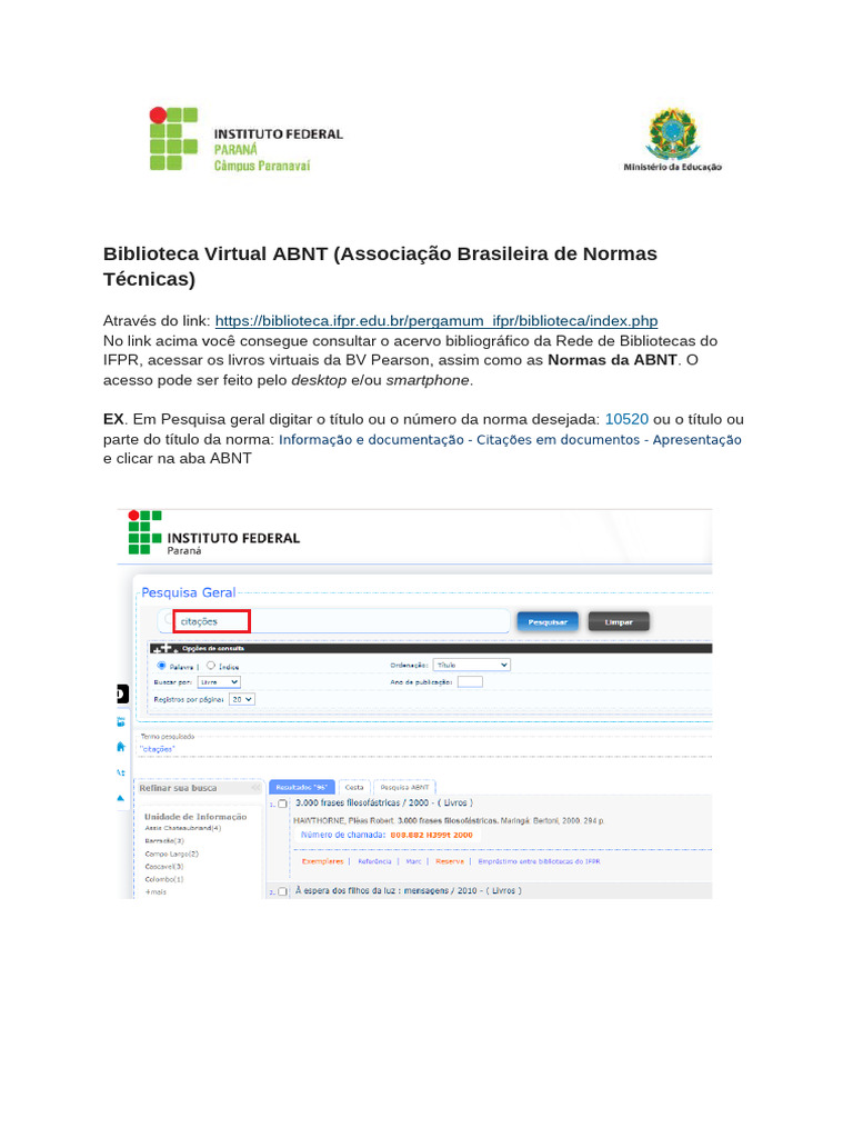 Tutorial Biblioteca ABNT | PDF | Bibliotecas | Agricultura