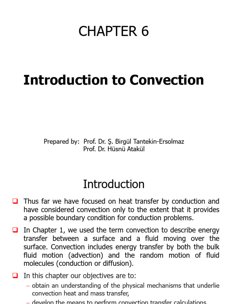 Hmt21 ID CHP 6 Introduction To Convection-2021 | PDF | Boundary Layer | Convection
