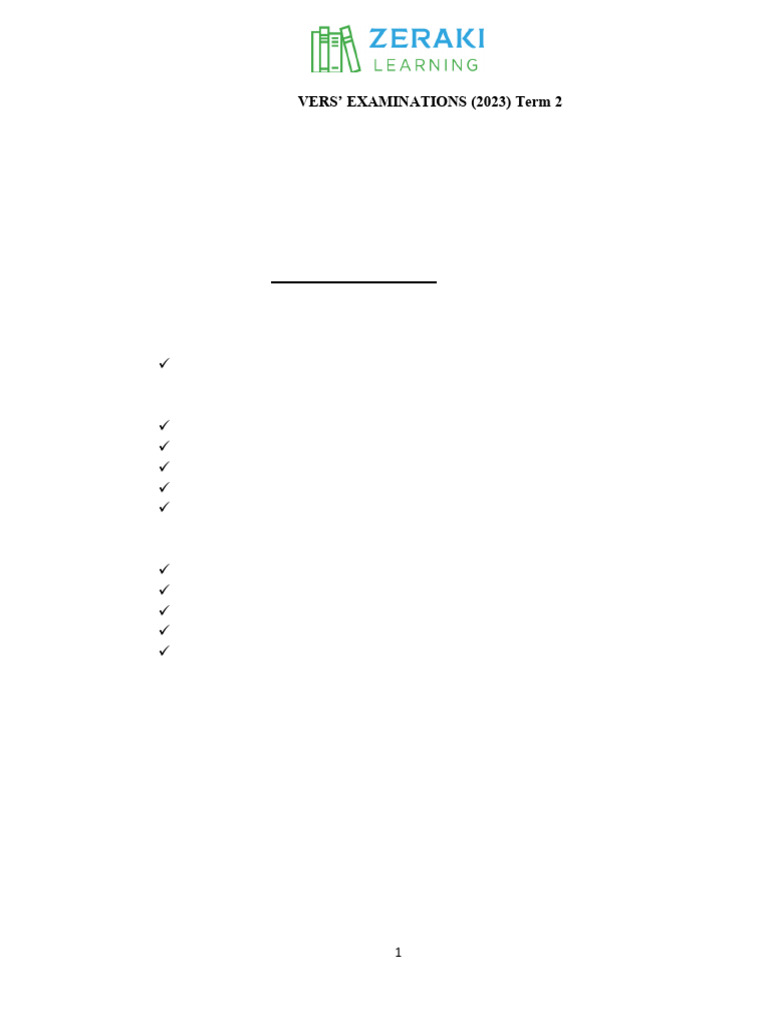 Form One Geography Exam Marking Scheme | PDF | Humidity | Map