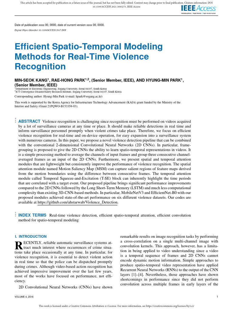Efficient Spatio Temporal Modeling Methods For Rea Pdf Applied