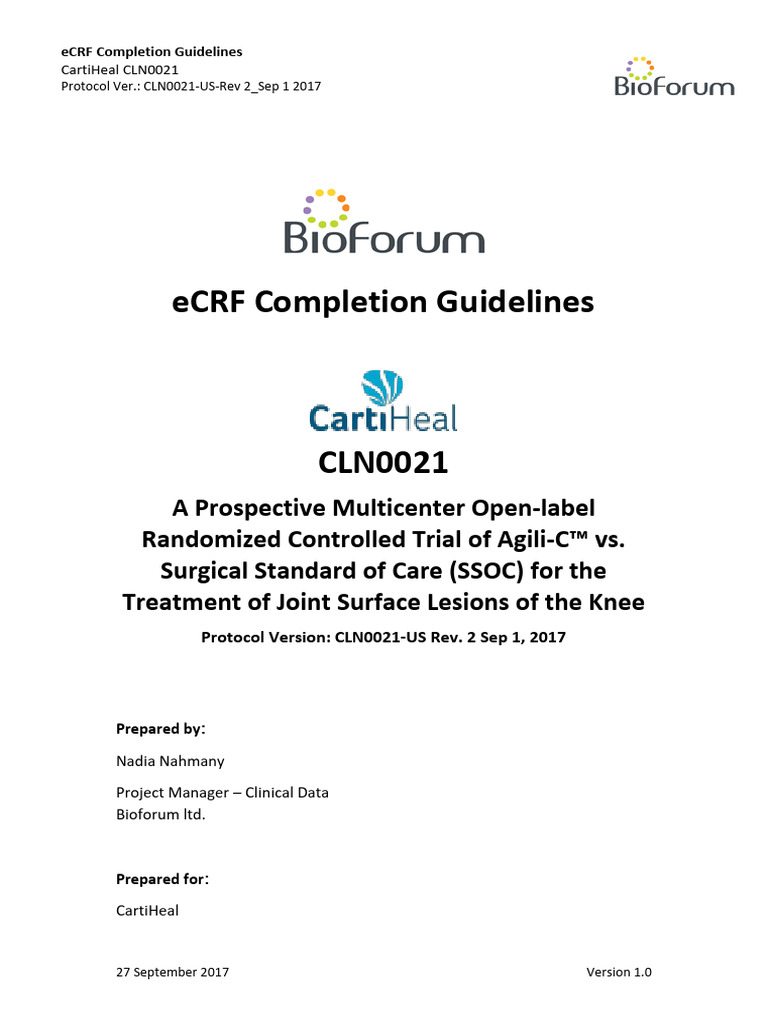 eCRF Completion Guidelines for CLN0021 | PDF | Race And Ethnicity In ...