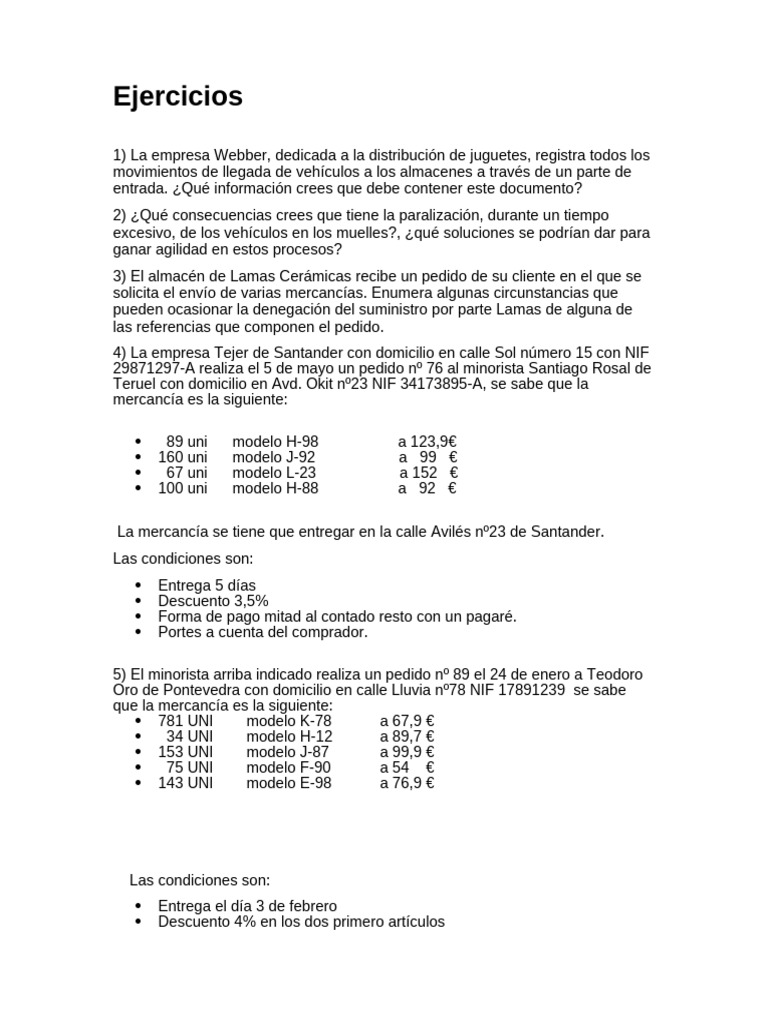 Ejercicios UF2 | PDF | Factura