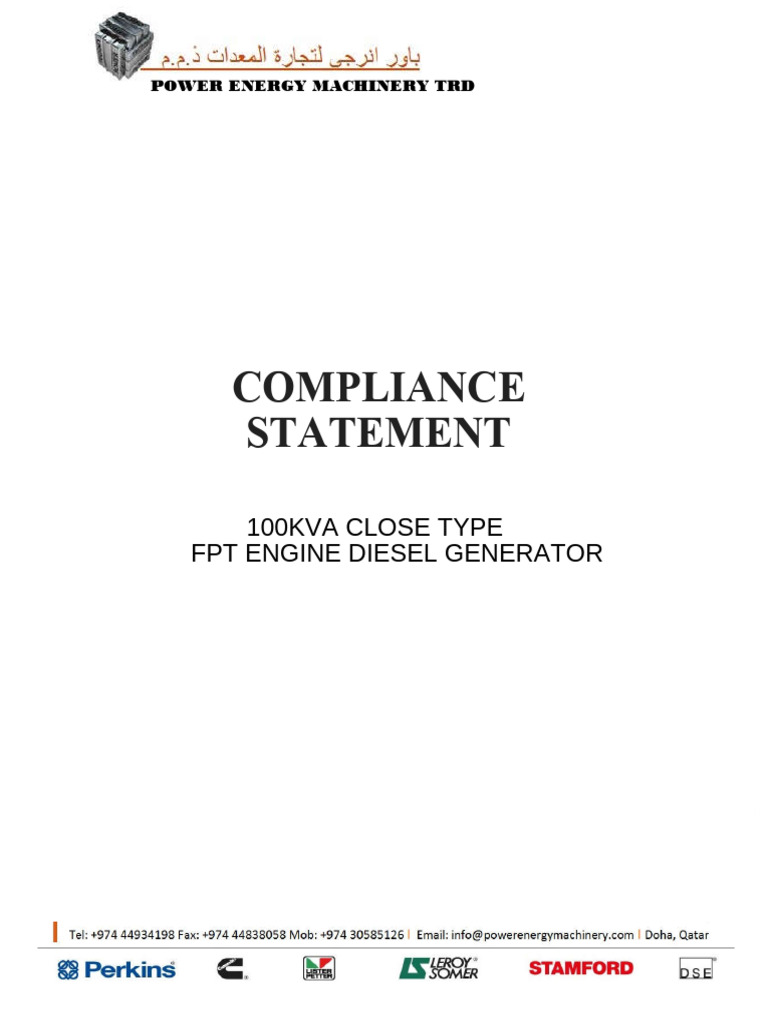 Compliance Statement | PDF