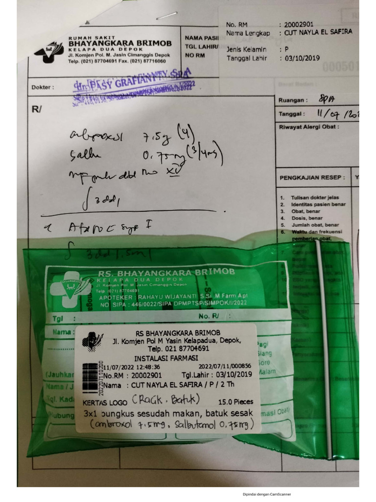 FOTO PKPO Standar 3 (Peracikan Obat Di Beri Label Obat Terdiri Dari Nama Zat Dan Kadar) 1022 | PDF