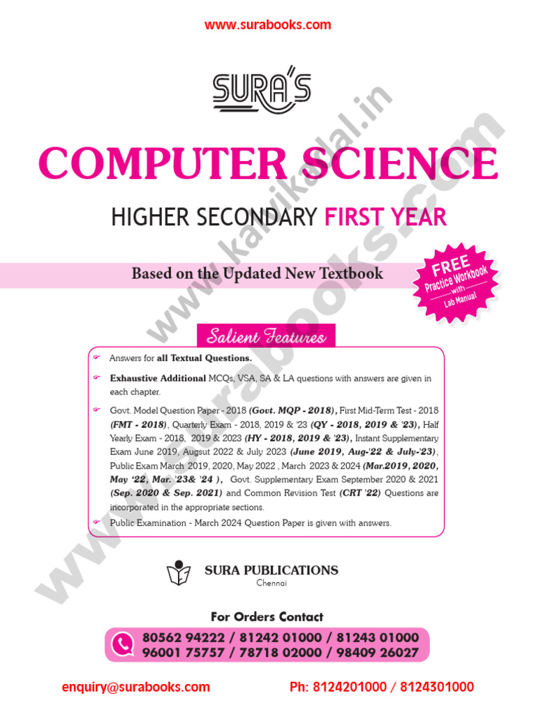 11th STD Computer Science EM Guide Sample PDF 2024-25 | PDF | Computer ... 11th STD Computer Science EM Guide Sample PDF 2024-25 | PDF | Computer ...