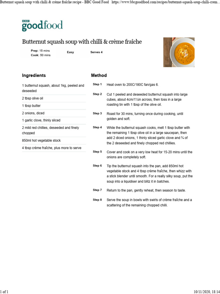 Butternut Squash | PDF | Cooking | Cuisine