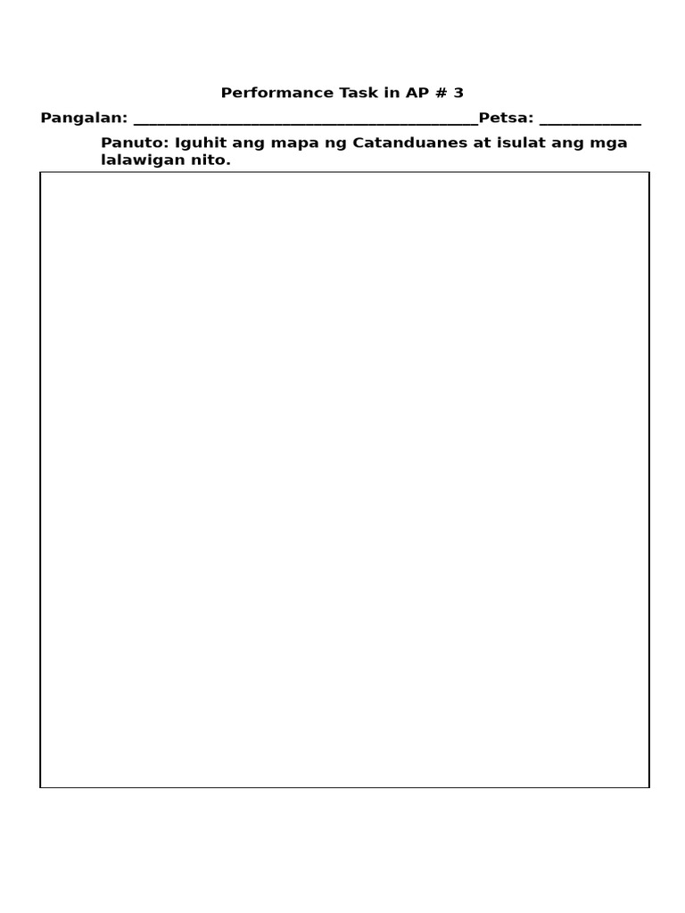 Performance Task AP W3 | PDF