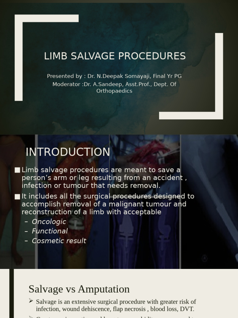 Limb Salvage Procedures | PDF | Hip | Human Leg