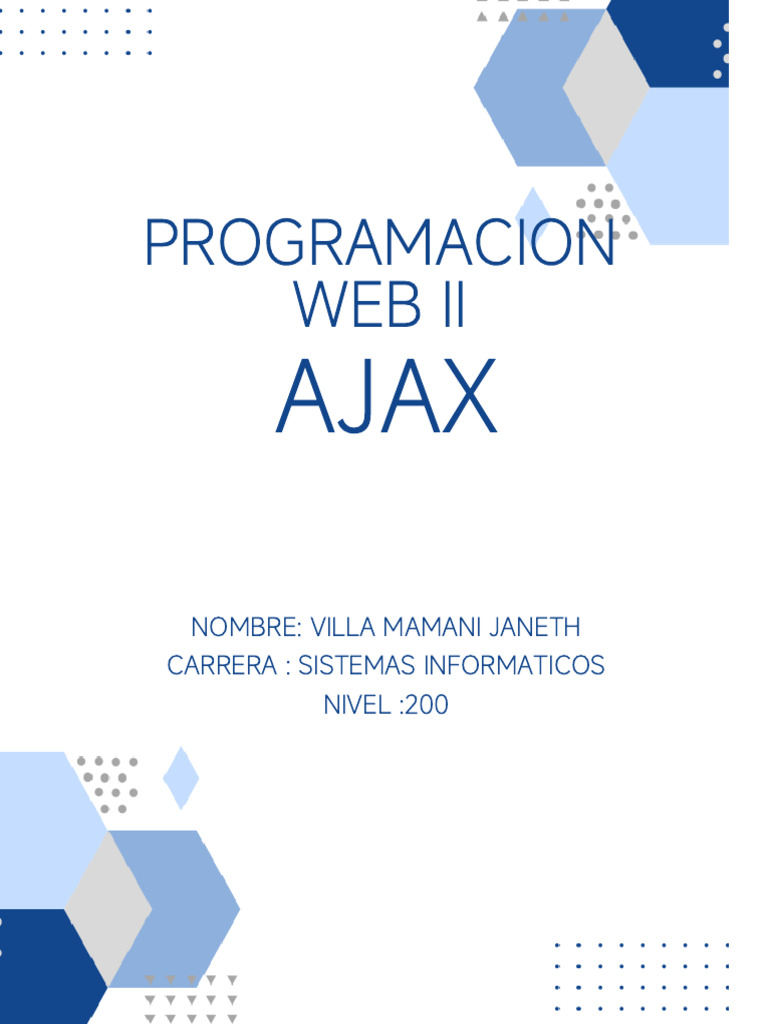 AJAX InvestigacionJVM-WPS Office | PDF | Ajax (Programación) | Red mundial