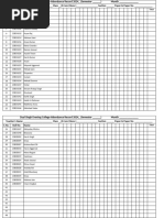 Temporary Attendance Sheet | PDF