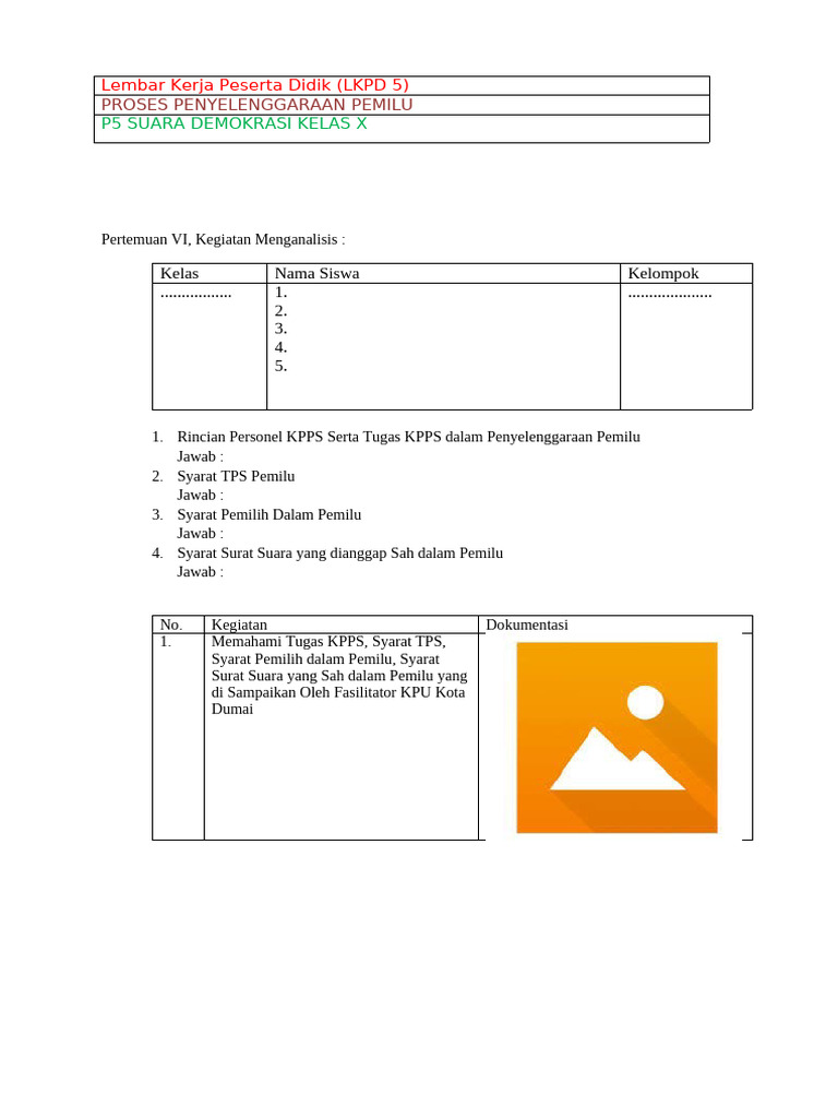 LKPD 5 | PDF