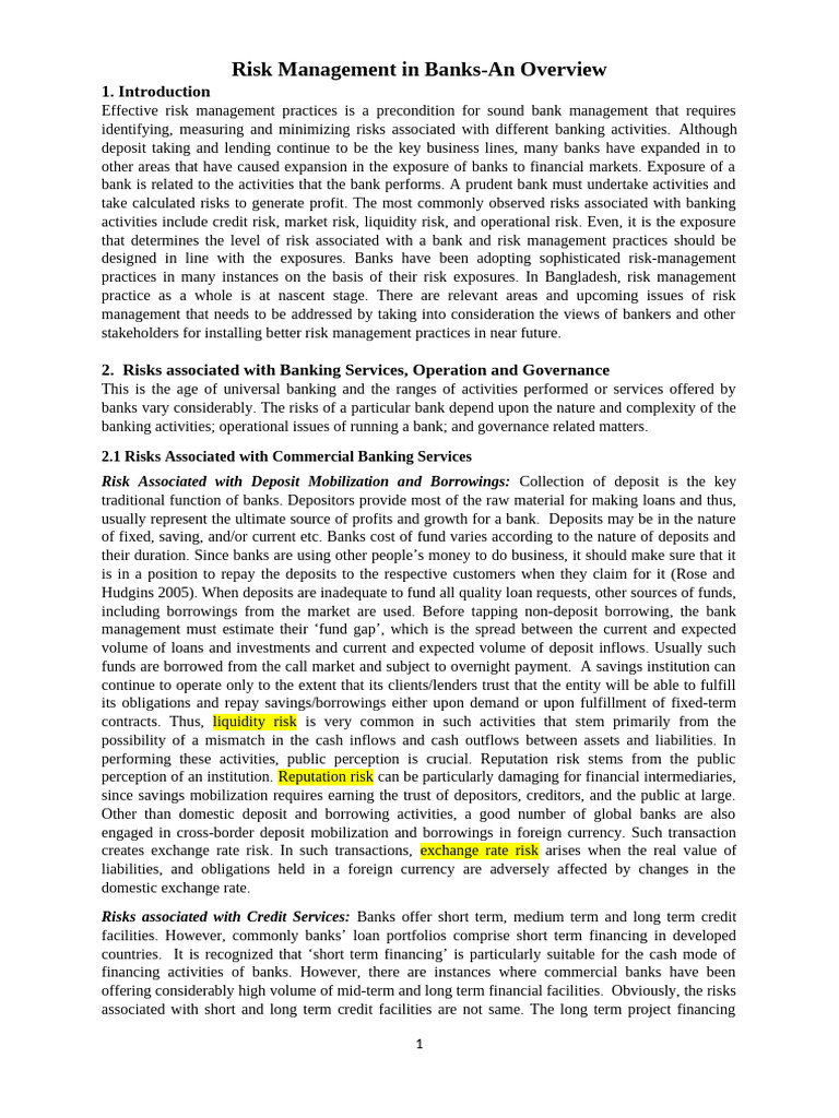 An Overview of RMB - Modified | PDF | Financial Risk | Banks