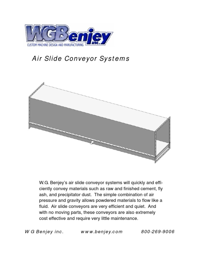 Industrial Air Slide Conveyors | PDF