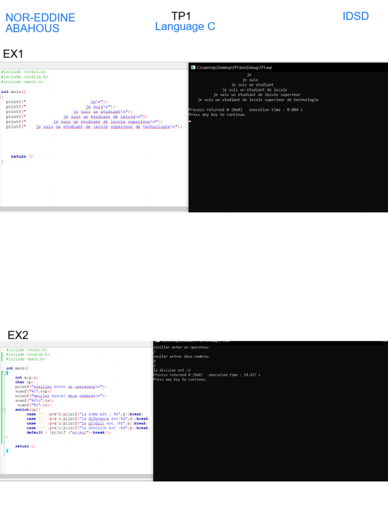 Tp1 Nor-Eddine Abahous | PDF