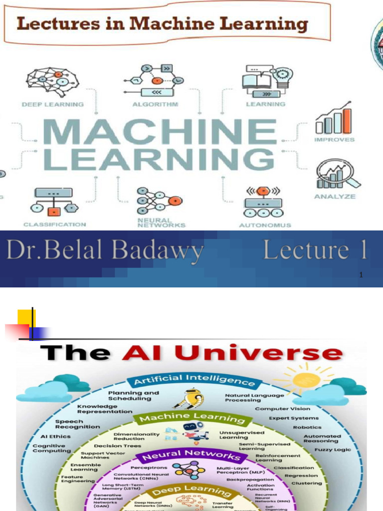 Lecture 1 Machine Learning | PDF | Machine Learning | Statistical Classification