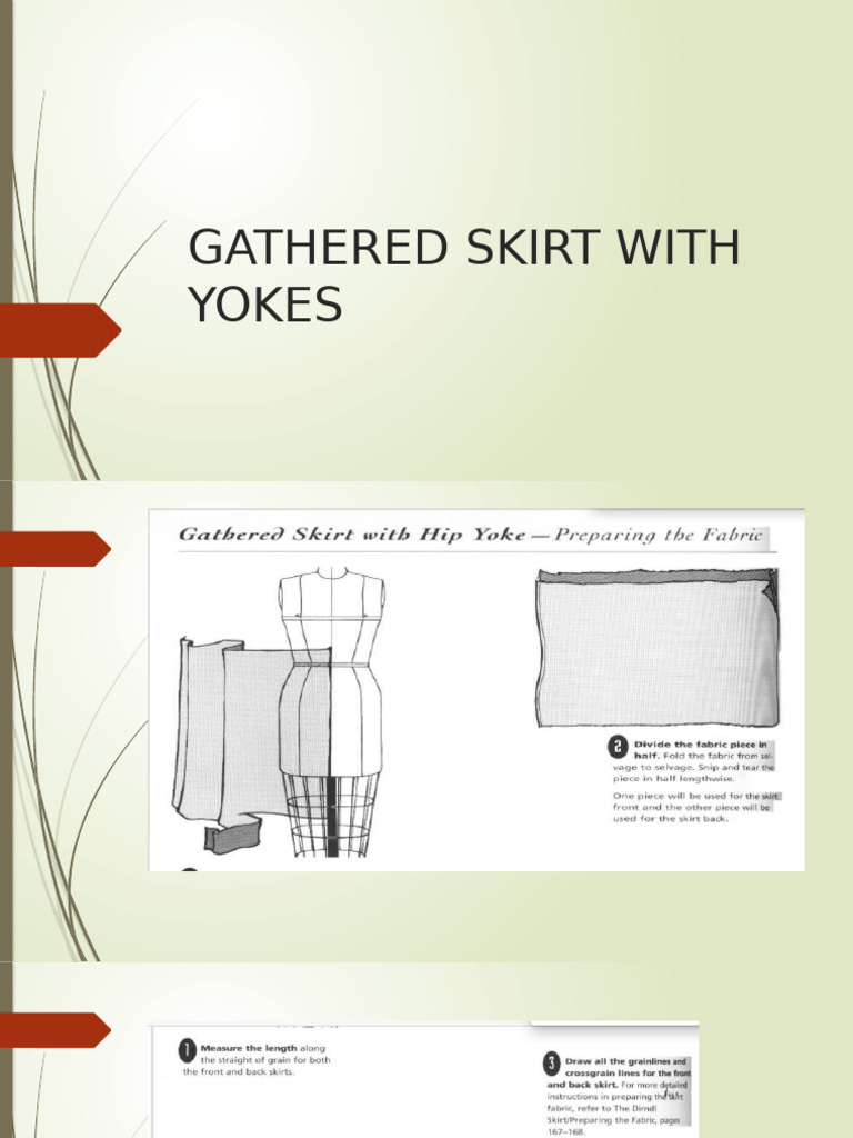 Gathered Skirt With Yokes | PDF