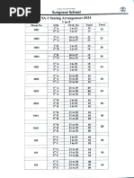 Silver Oak Exam Seating Arrangement | PDF