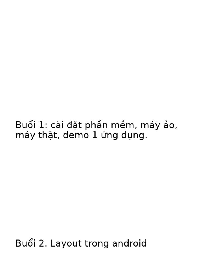 Android cơ bản | PDF